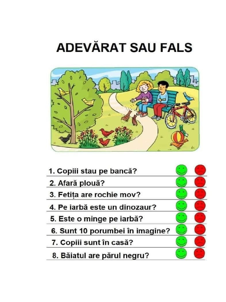 Adevarat Fals | PDF