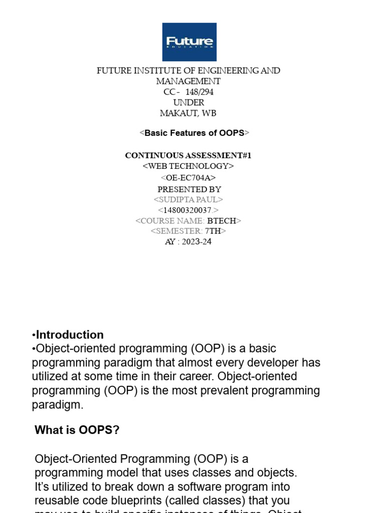 Sudipta Paul Pdf Method Computer Programming Class Computer Programming