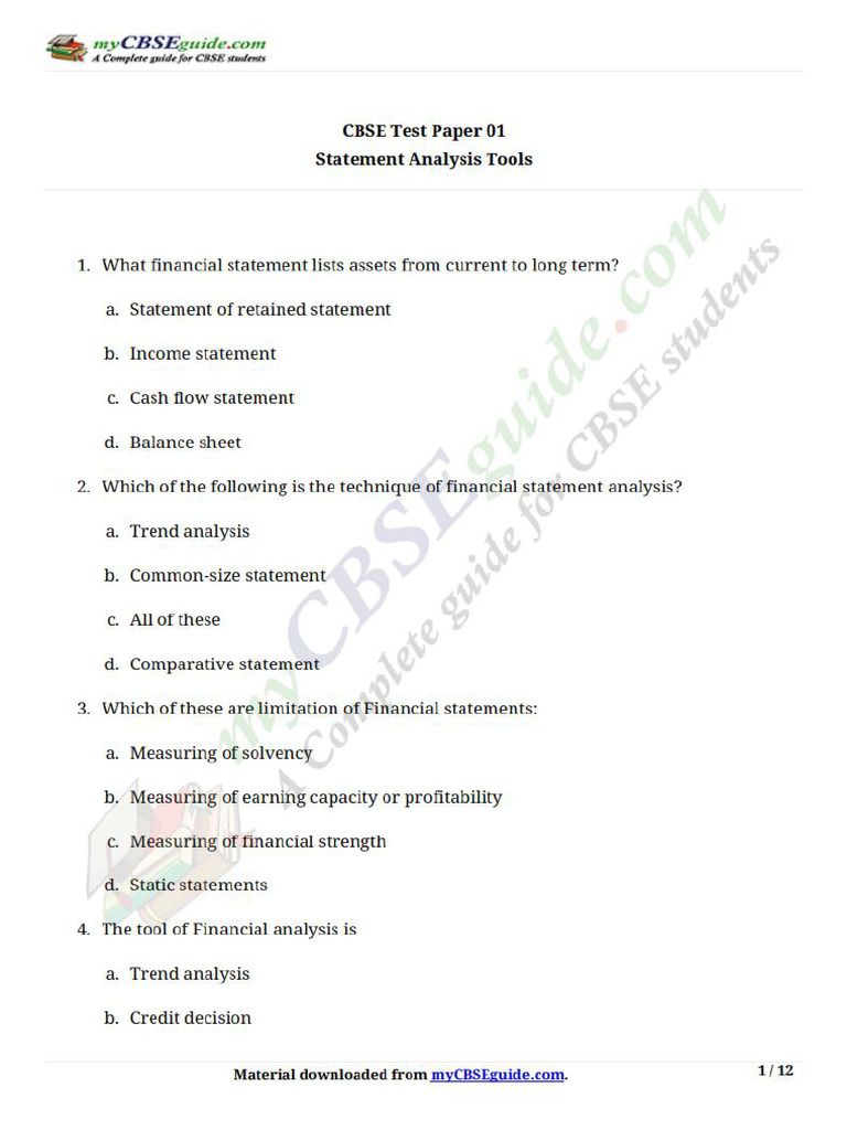 12 Accounts Ch12 Tp1 | PDF