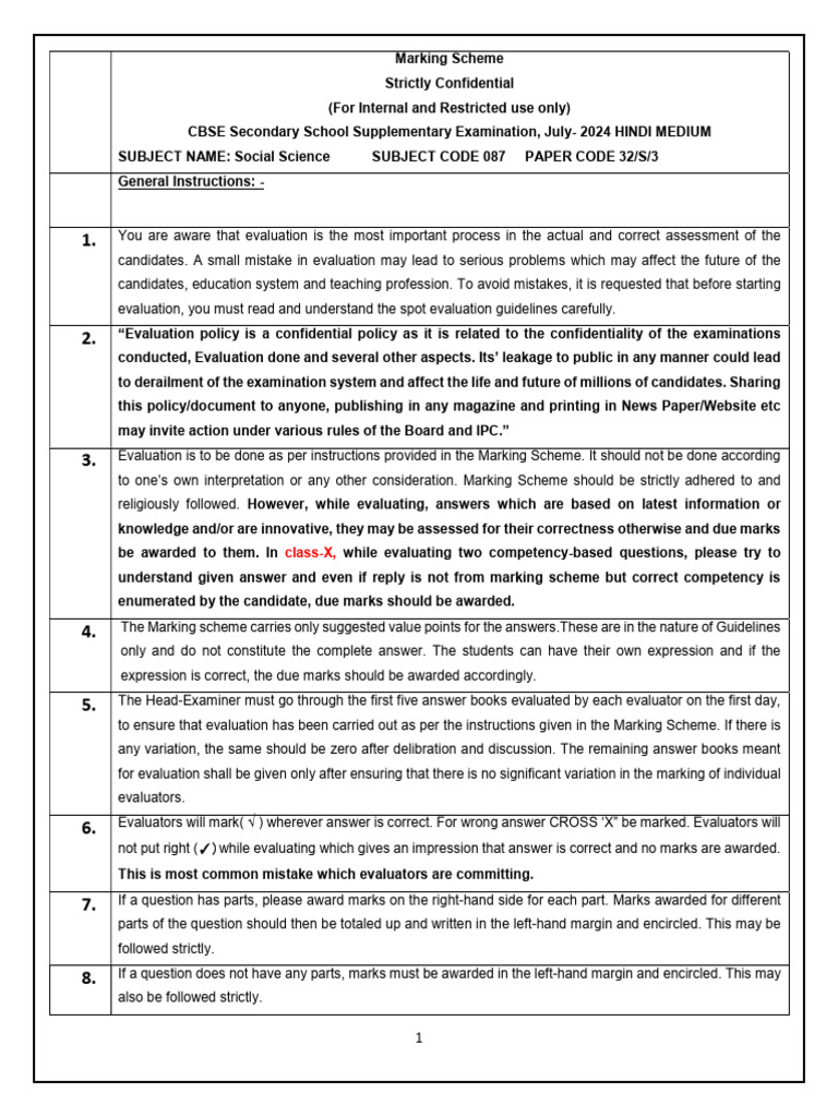 Class X | PDF | Evaluation | Decision Making