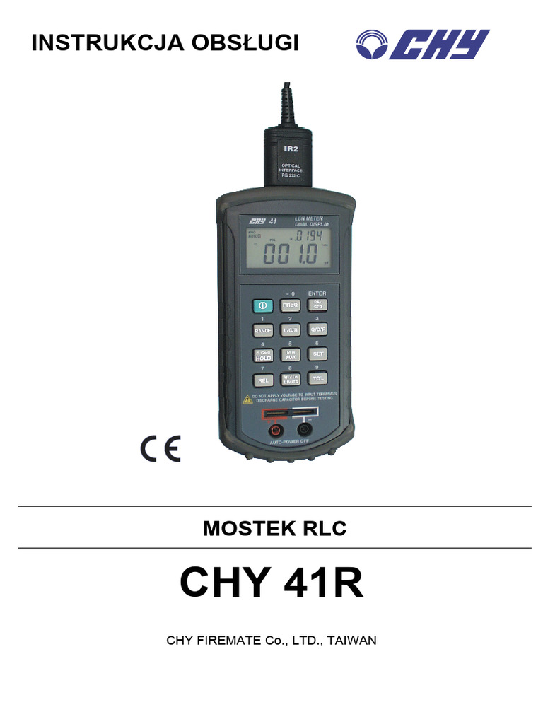 Chy 41R: Instrukcja Obsługi | PDF