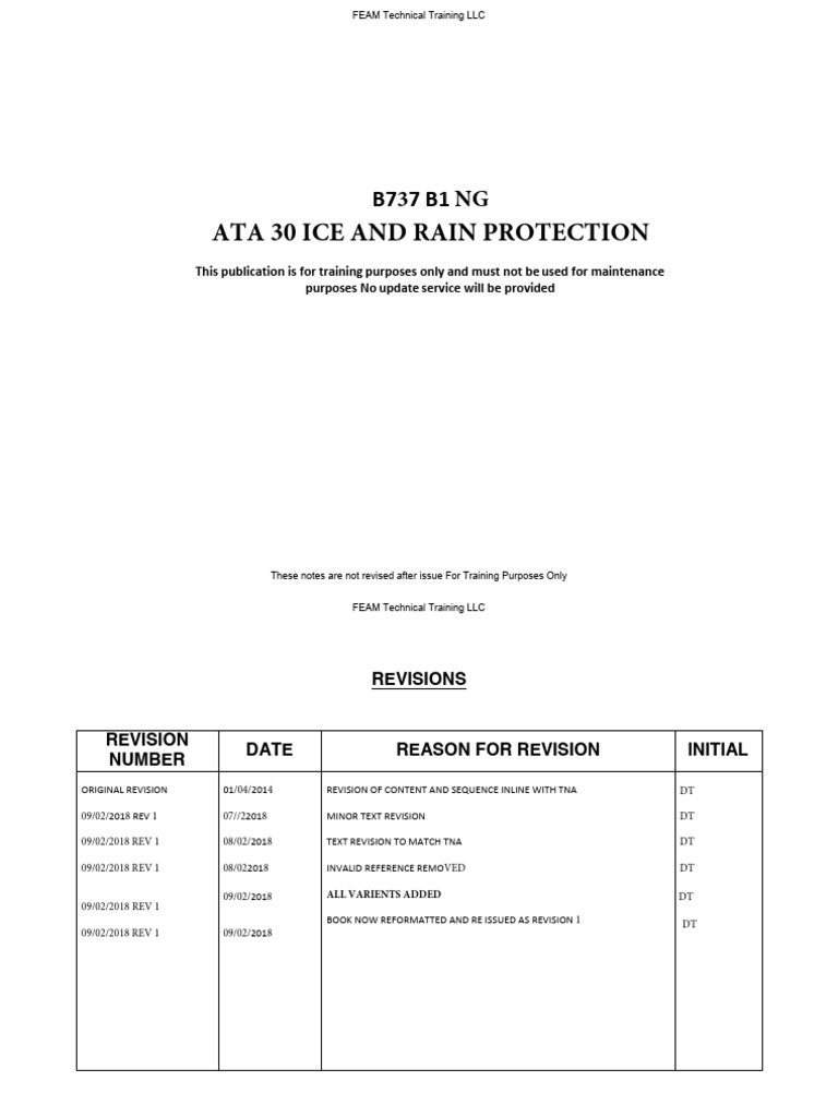 B737 ATA 30 Ice and Rain Protection | PDF | Computers