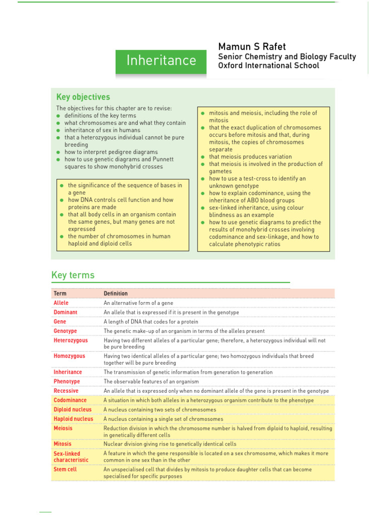 Ol Inheritance | PDF | Dominance (Genetics) | Genotype