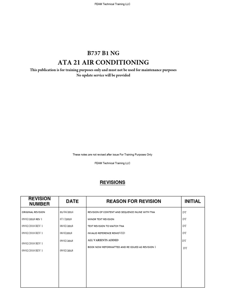 B737NG ATA 21 Air Conditioning | PDF | Valve | Heat Exchanger