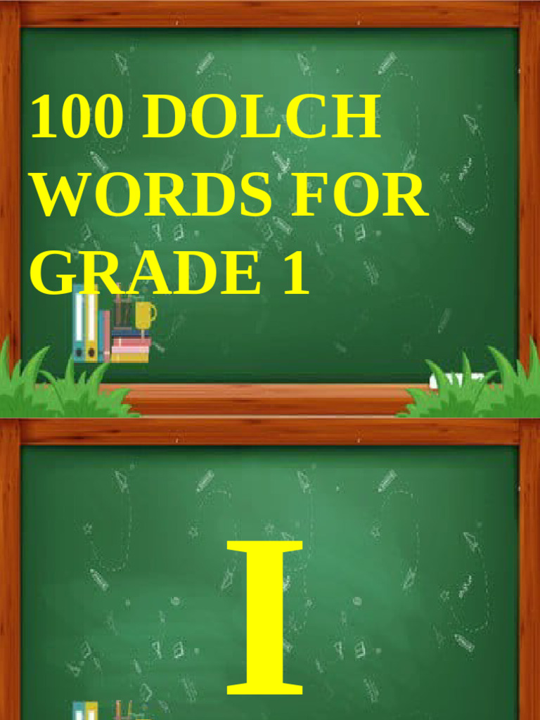 First Grade Dolch Word List | PDF