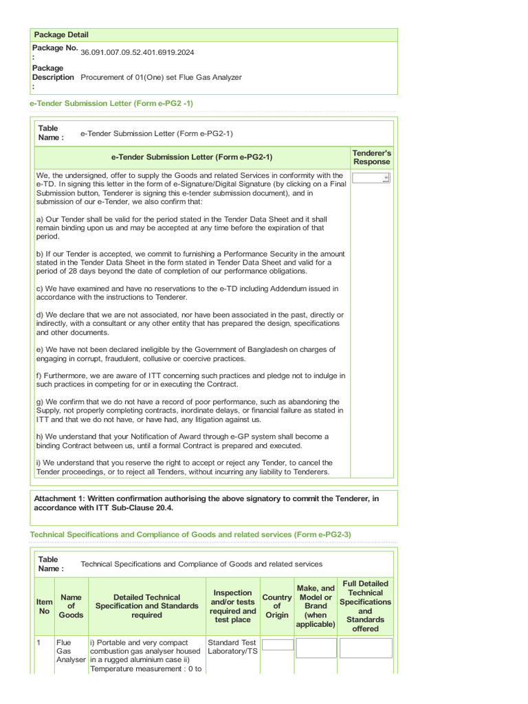 Section5 - Tender and Contract Forms | PDF