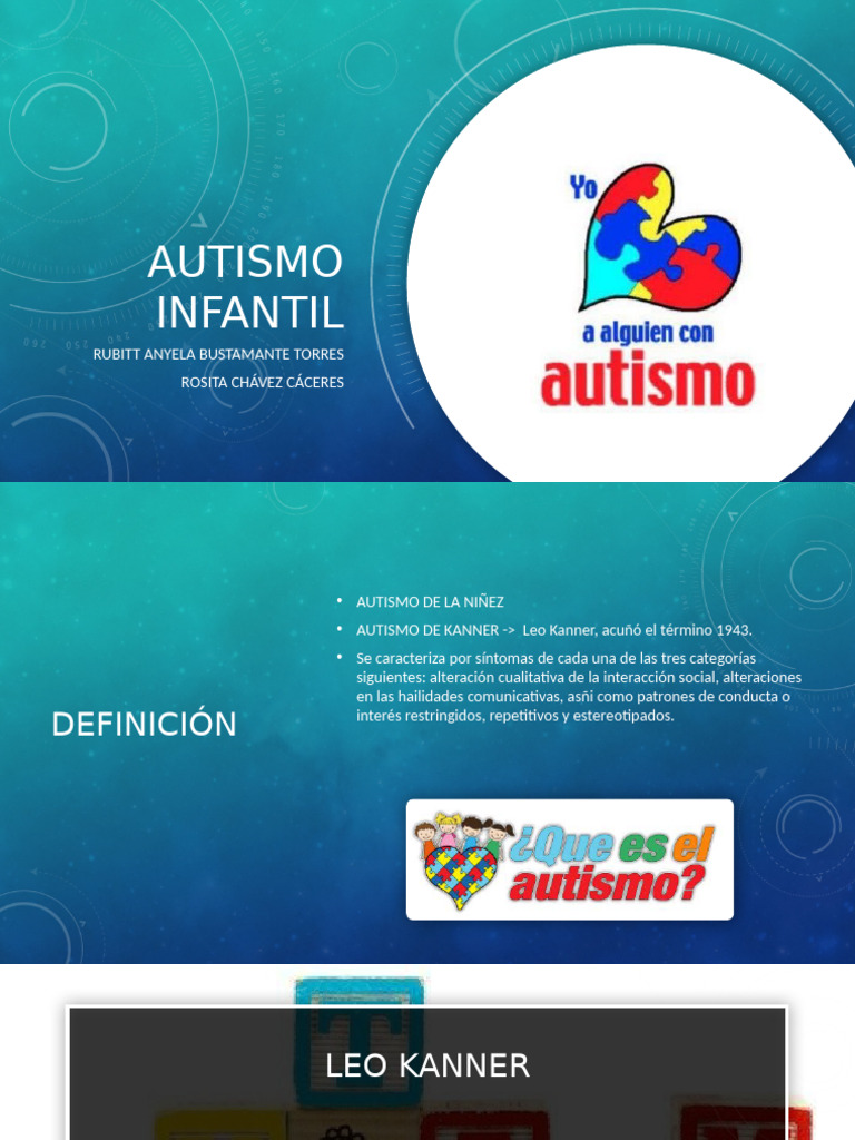 Autismo Infantil: Definición y Tratamiento | PDF | Espectro autista ...