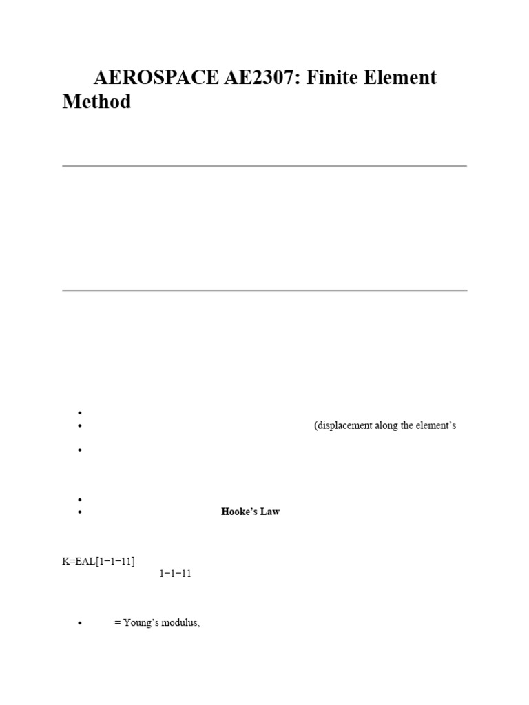 Lecture 3 Element Types in FEM | PDF | Finite Element Method | Bending