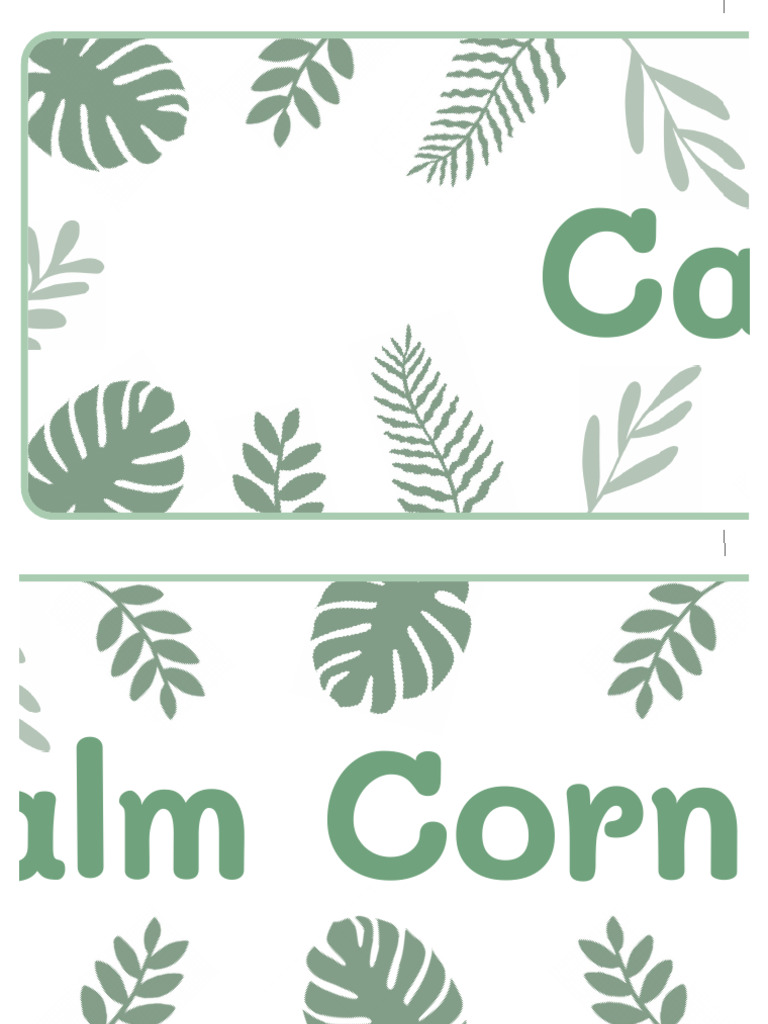 Calm Corner Banner | PDF
