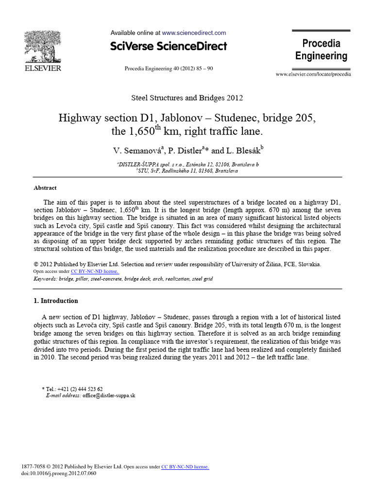 Steel Arch Bridge Design D1 Highway | PDF | Beam (Structure) | Building ...