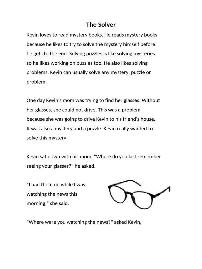 Kevin The Mystery Solver Pdf