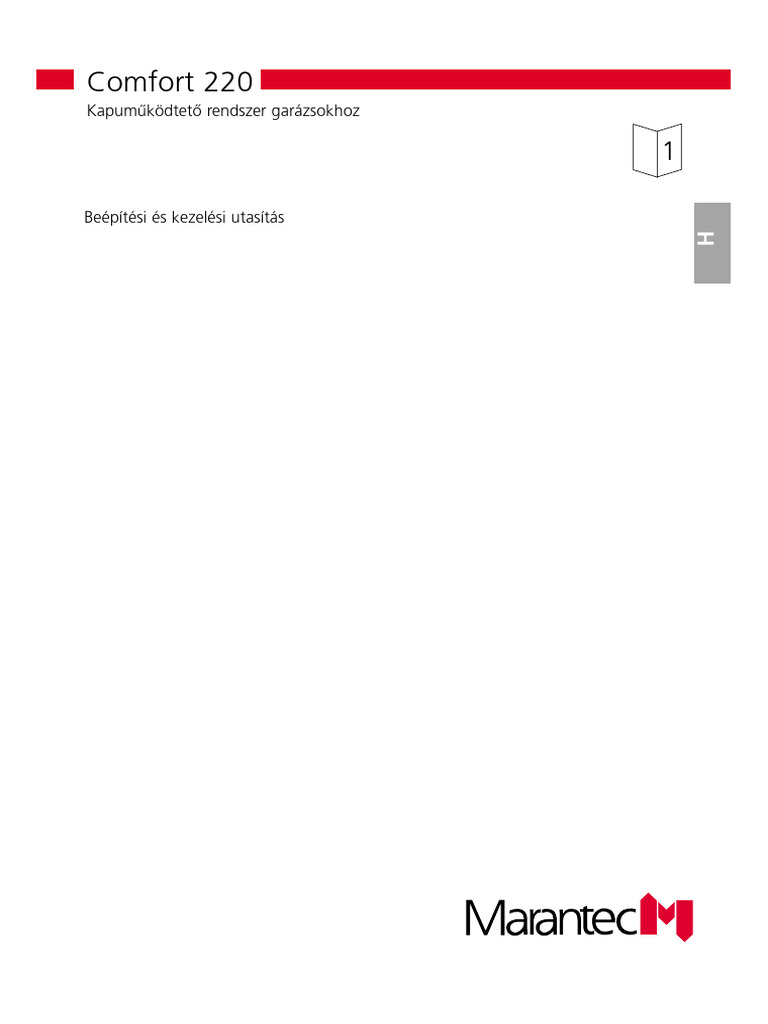 Garázskapu Marantec 220 Comfort | PDF