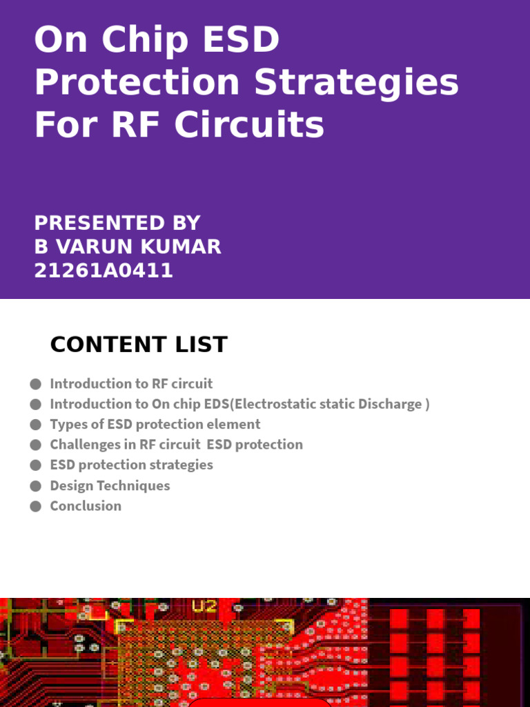 ESD Protection For RF Circuits | PDF | Electrostatic Discharge | Radio