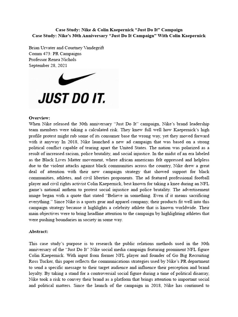 Nike Case Study | PDF | Brand | Nike