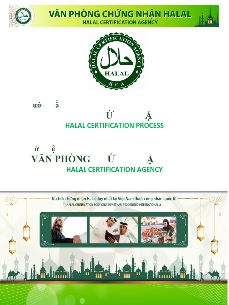 Hướng dẫn về thủ tục Halal & Profile HCA | PDF