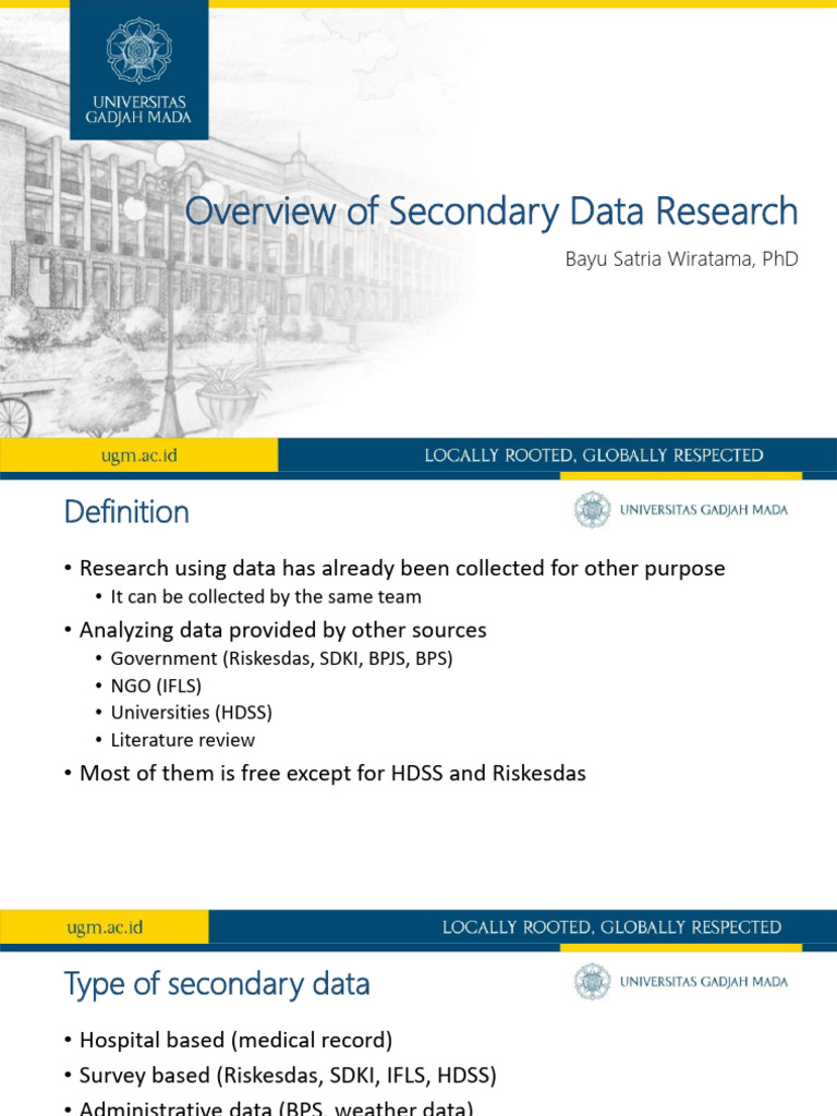 Secondary Data Research Guide | PDF | Data Analysis | Scientific Method