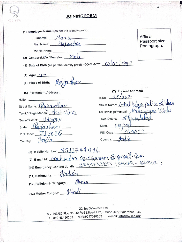 Joining Letter Mahendra | PDF