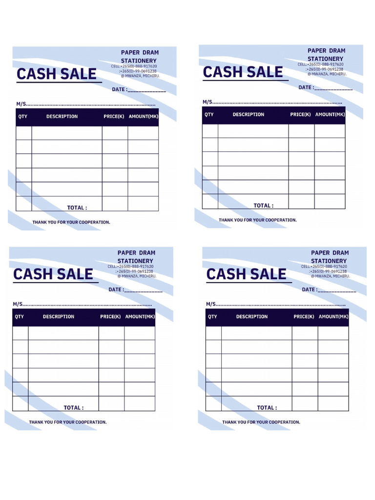 Cash Sale Canva Design | PDF