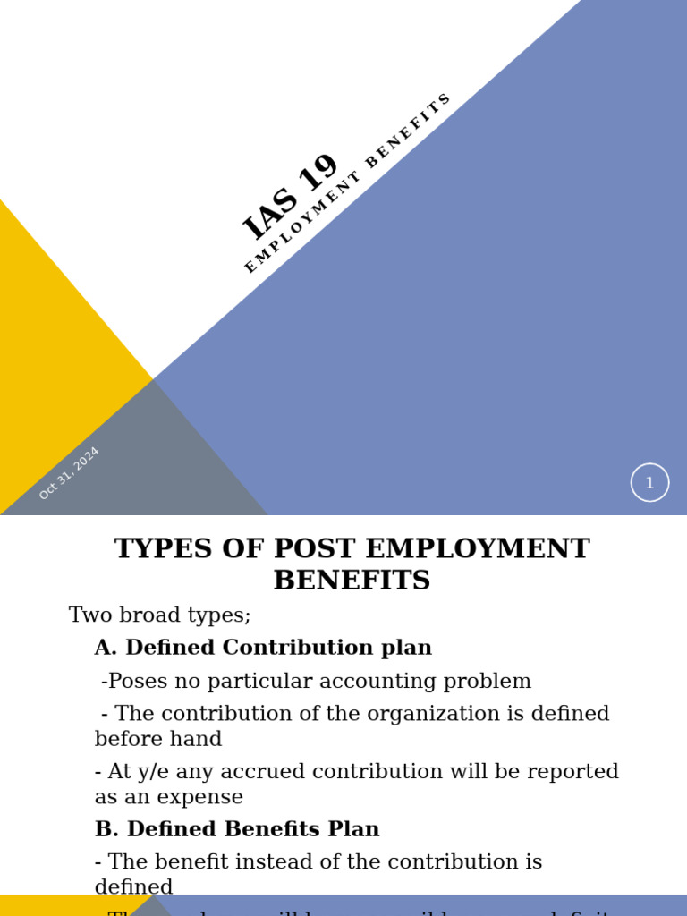 IAS 19 - Employment Benefit | PDF | Defined Benefit Pension Plan ...