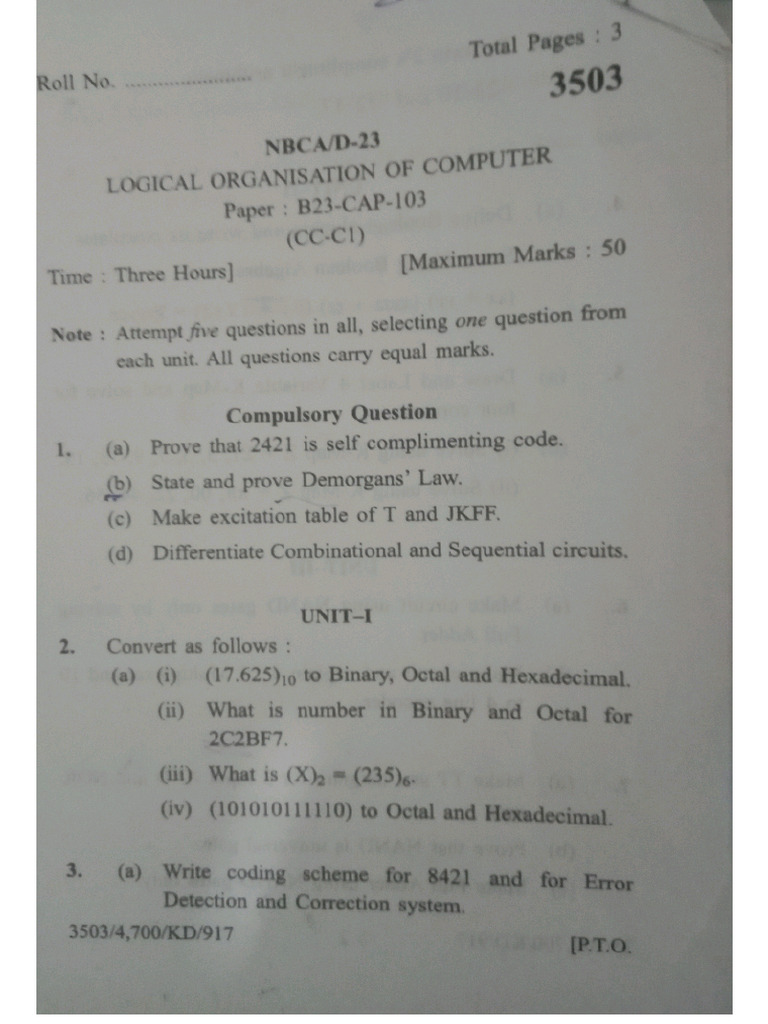 logical question paper | PDF