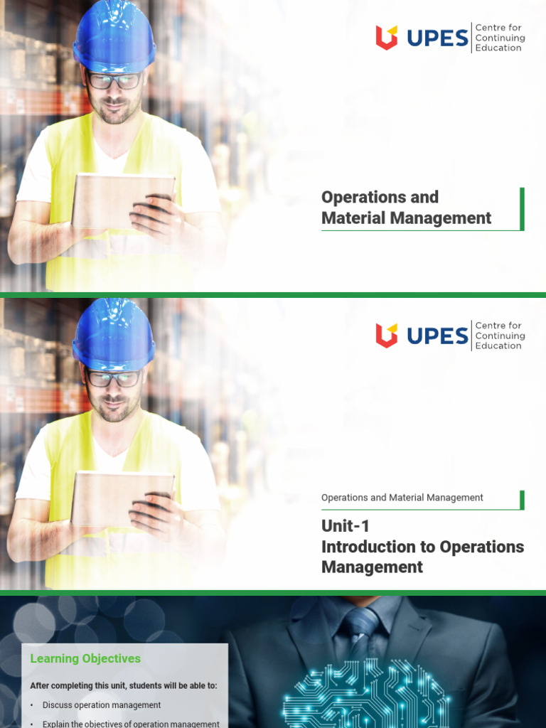 Operations and Material Management | PDF | Operations Management ...