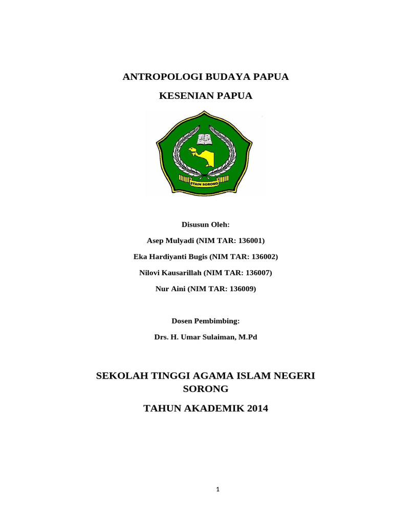 Tari Perang: Simbol Kepahlawanan Papua | PDF | Ilmu Sosial