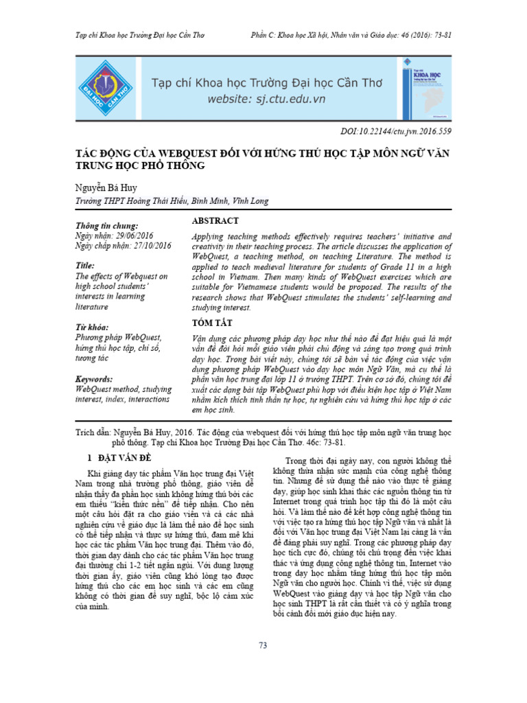 Webquest | PDF