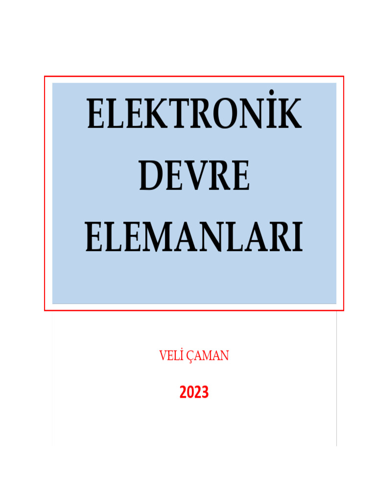 Elektronik Devre Elemanlari | PDF