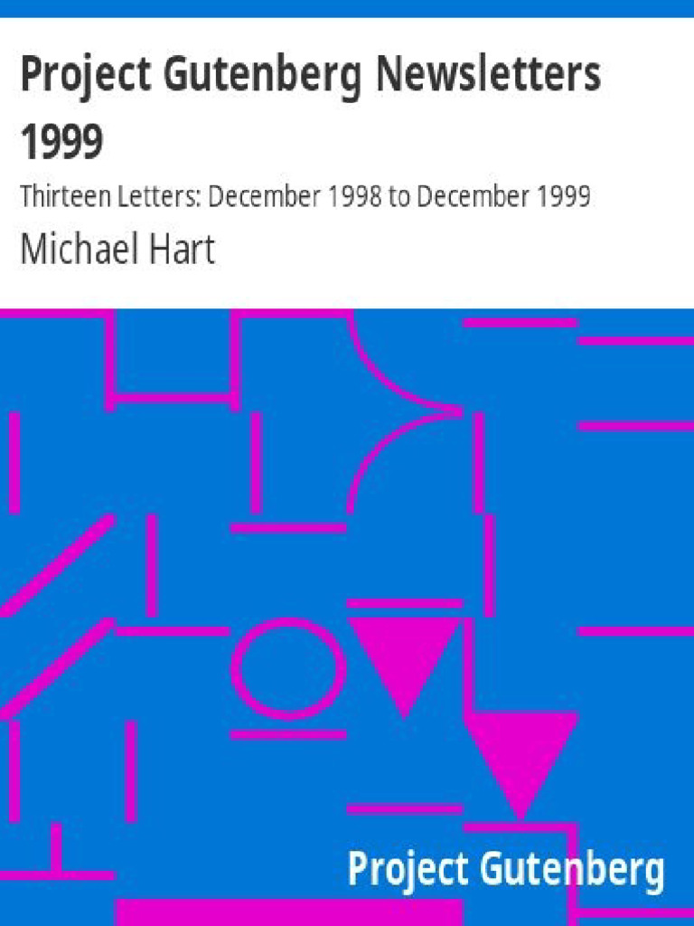Project Gutenberg Newsletters 1999 | PDF | William Shakespeare ...