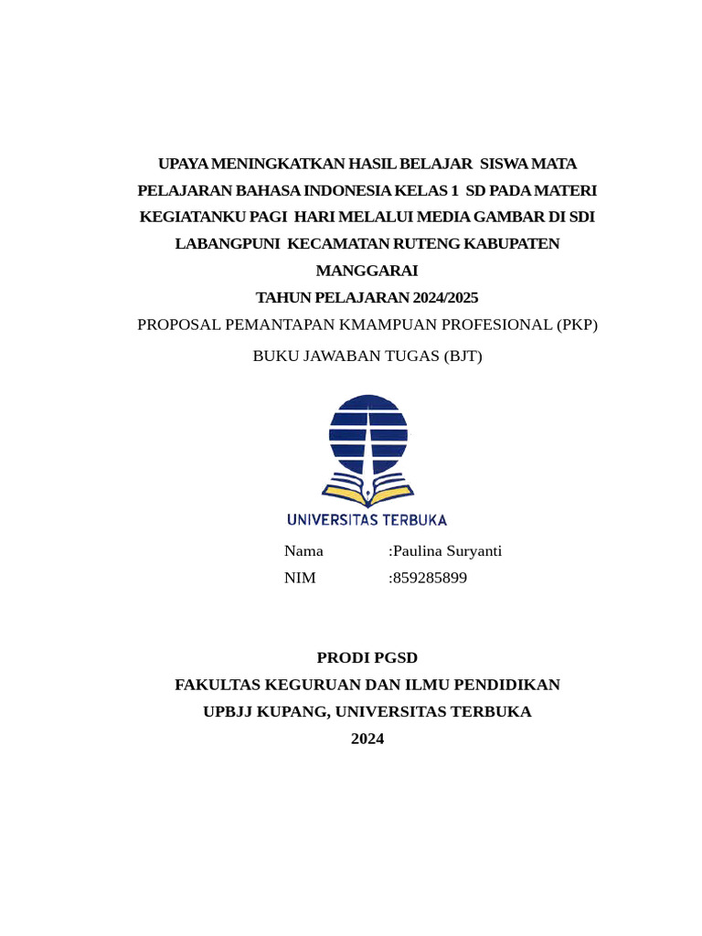 Contoh laporan pkp | PDF