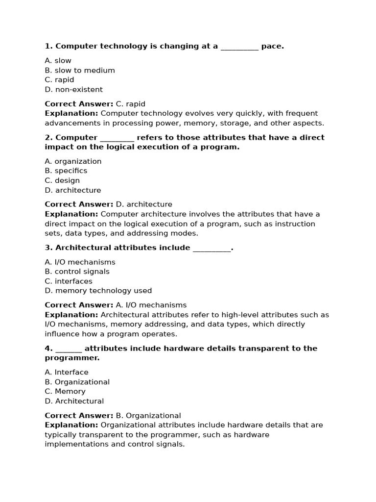 Comporg Chapter1 | PDF | Input/Output | Central Processing Unit