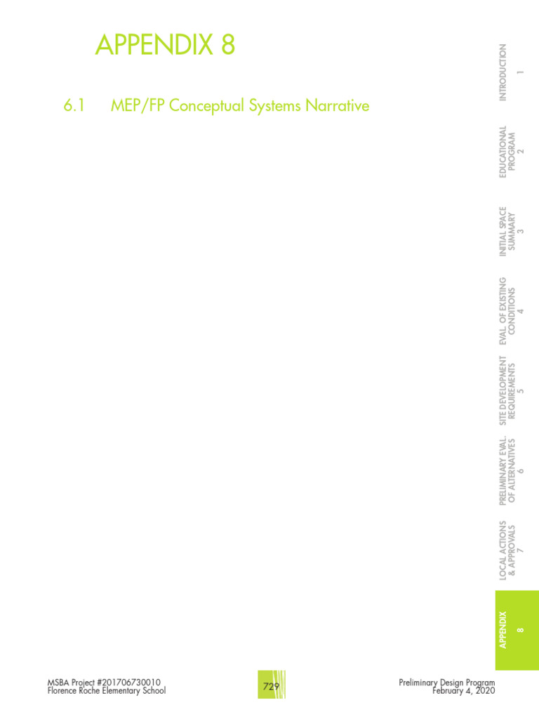 Floro PDP 08 6 1 Mep FP Conceptual Systems Narrative | PDF | Duct (Flow ...