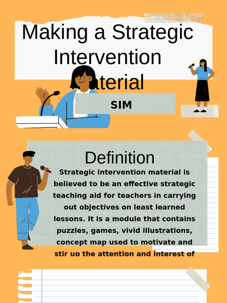 Strategic Intervention Material Guide | PDF | Teachers | Learning