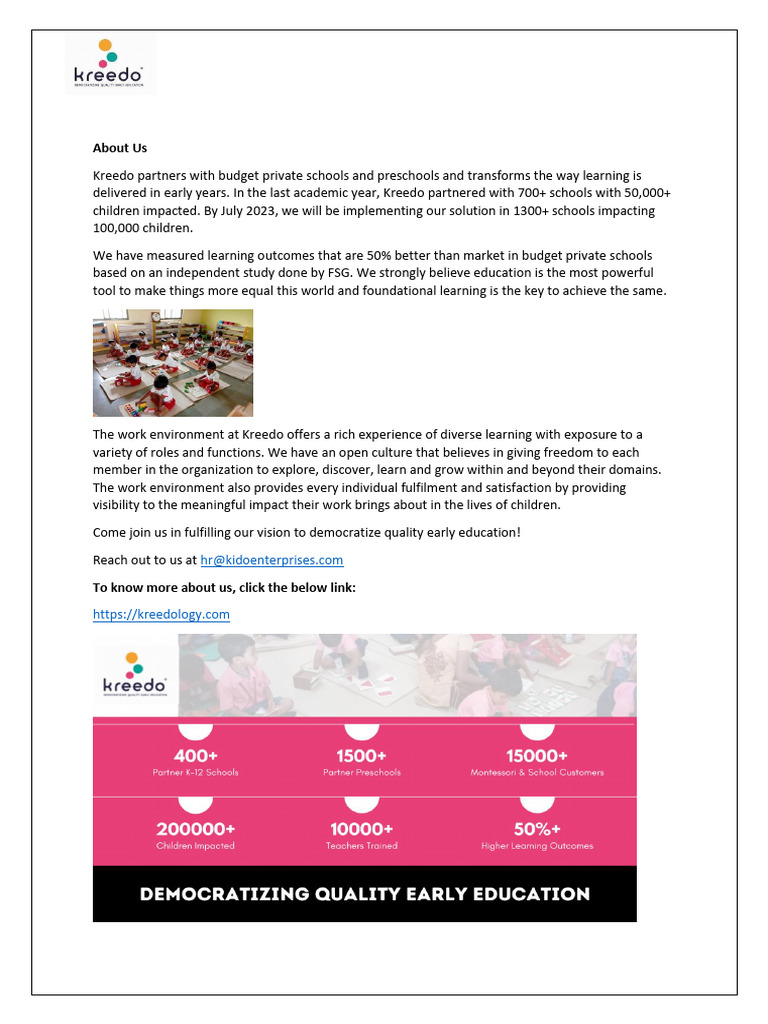 Kreedo Overview | PDF | Career & Growth | Social Science