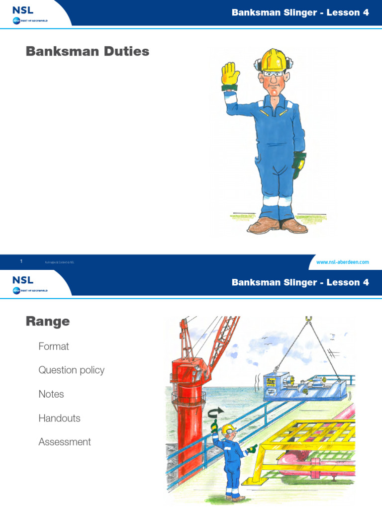 Banksman Slides - Lesson 4 - Video Quiz | PDF | Communication