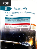 KS3 Chemistry Worksheet - Displacement Reactions | PDF
