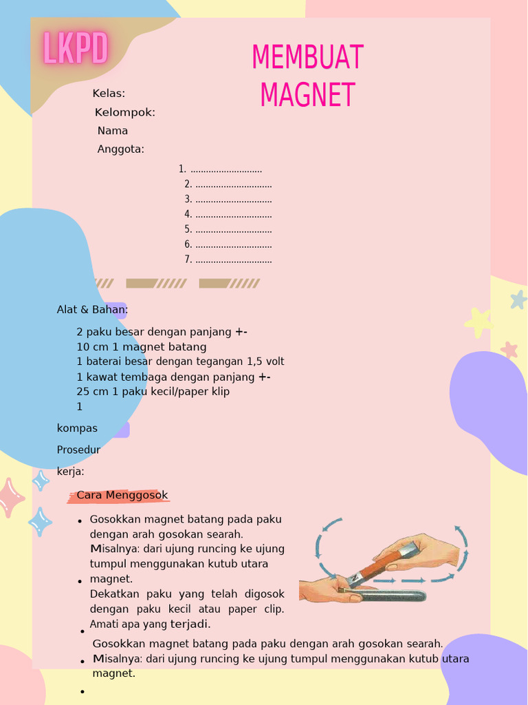 LKPD Membuat Magnet | PDF