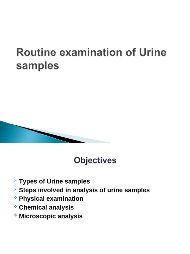 p002 Urine Routine Examination | PDF | Urine | Kidney