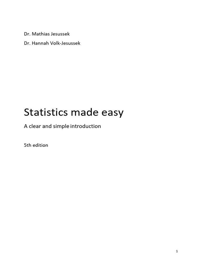 Statistics Made Easy | PDF | Analysis Of Variance | Student's T Test