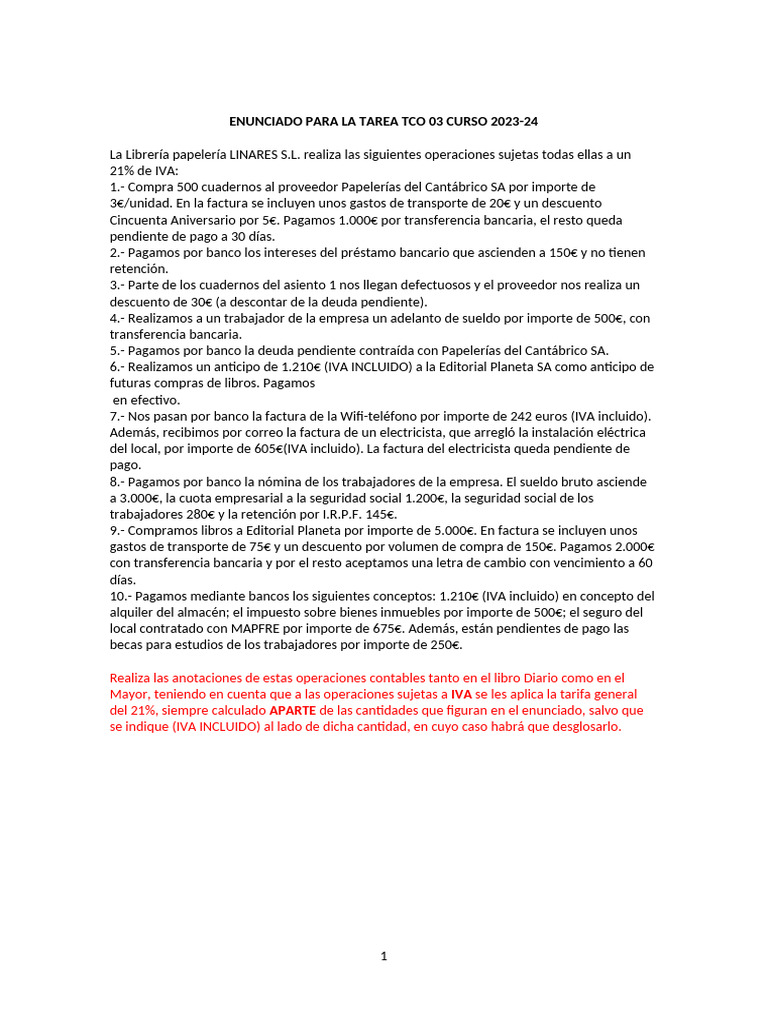 TCO03 Tarea | PDF | Bancos | Servicios financieros