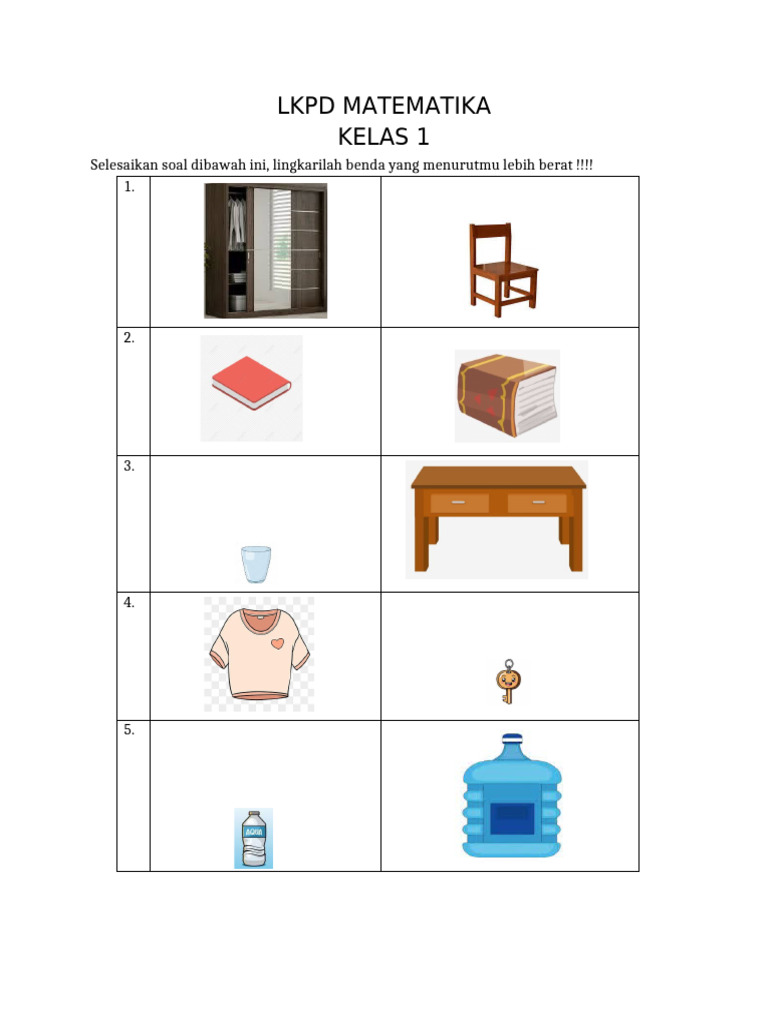 LKPD MATEMATIKA - Docx Rabu | PDF