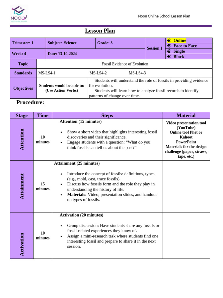 W4 S1 Science L4 Lesson Plan | PDF | Lesson Plan | Cognition