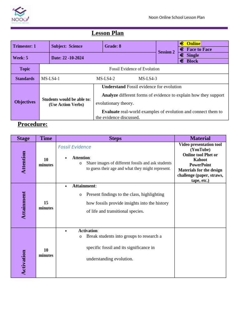 W5 S2 Science L5 Lesson Plan | PDF | Lesson Plan | Cognition