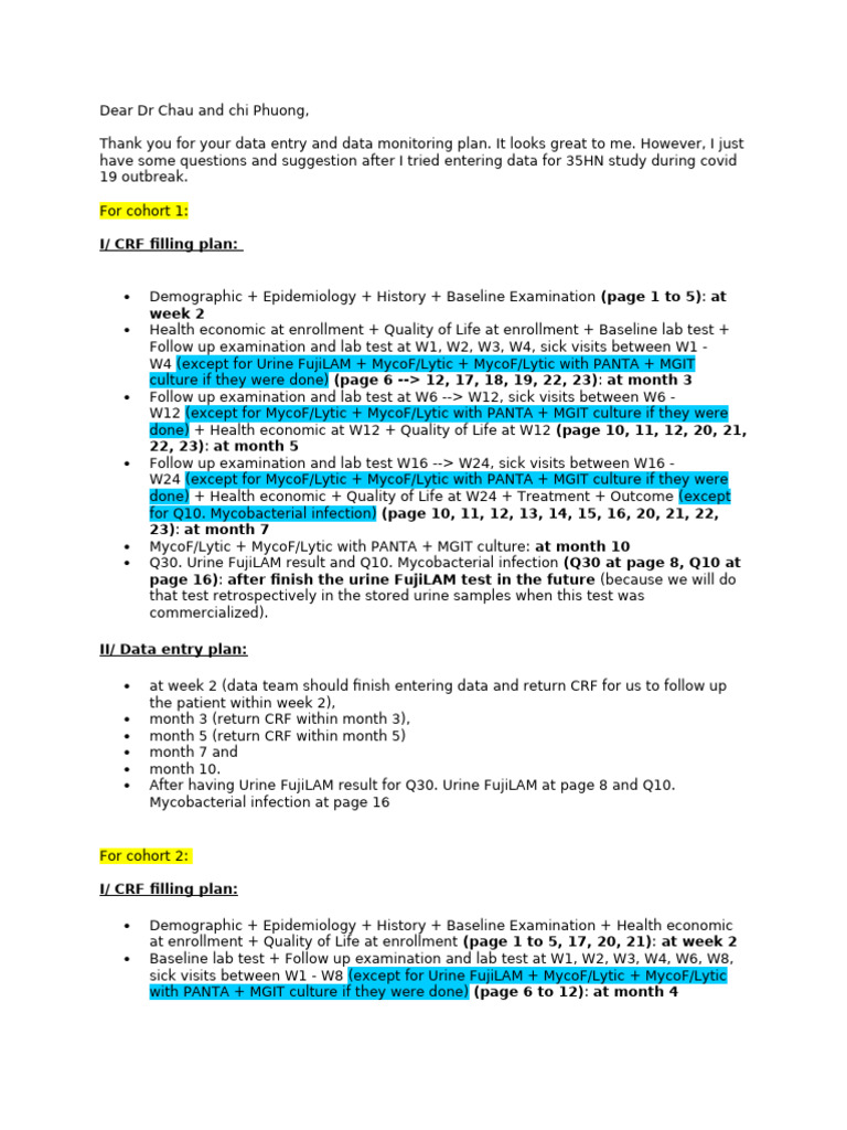 HTD Malaria Data Entry Guidelines | PDF | Cohort Study | Microbiology