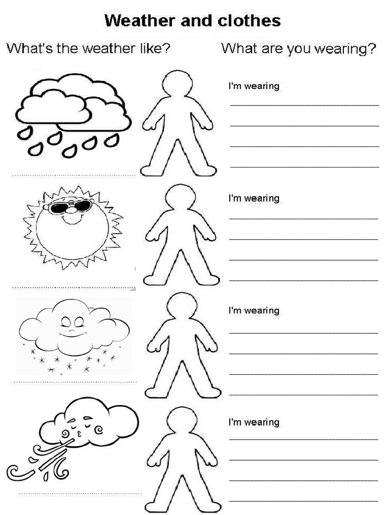The Weather and Clothes Kids | PDF