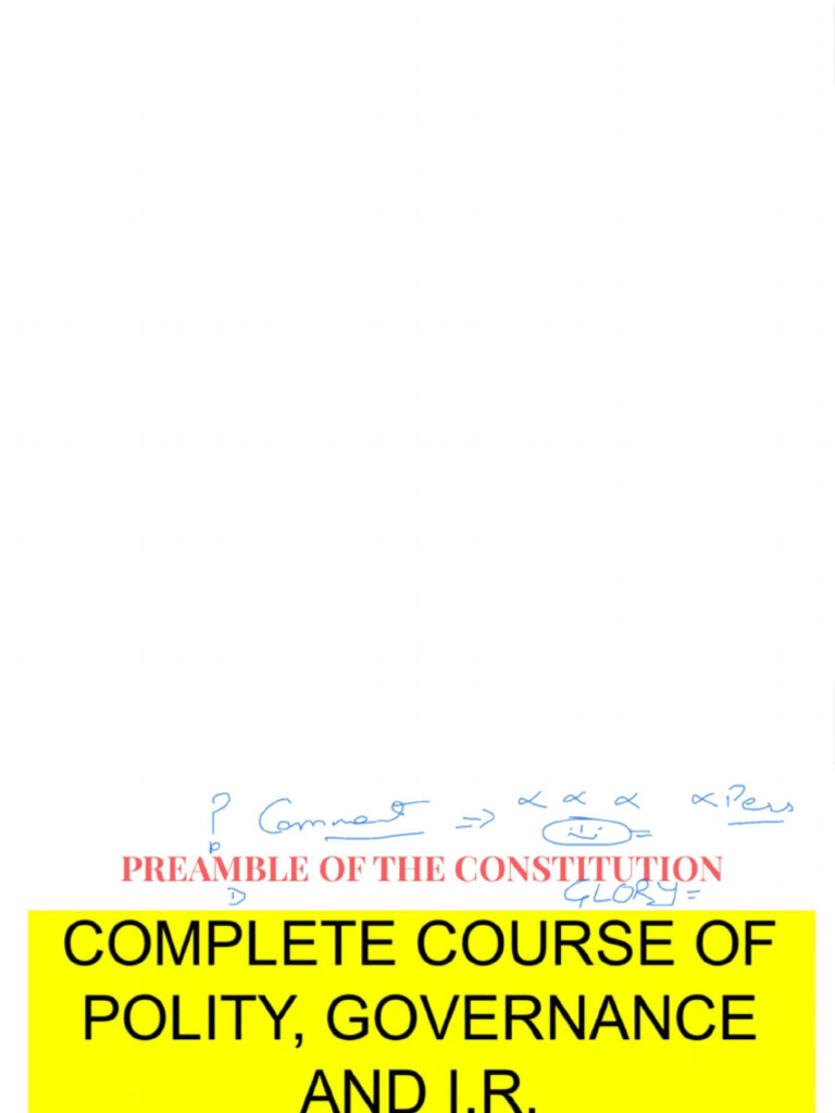 Lesson 1 - Preamble - of - The - Constitution - With - Anno | PDF