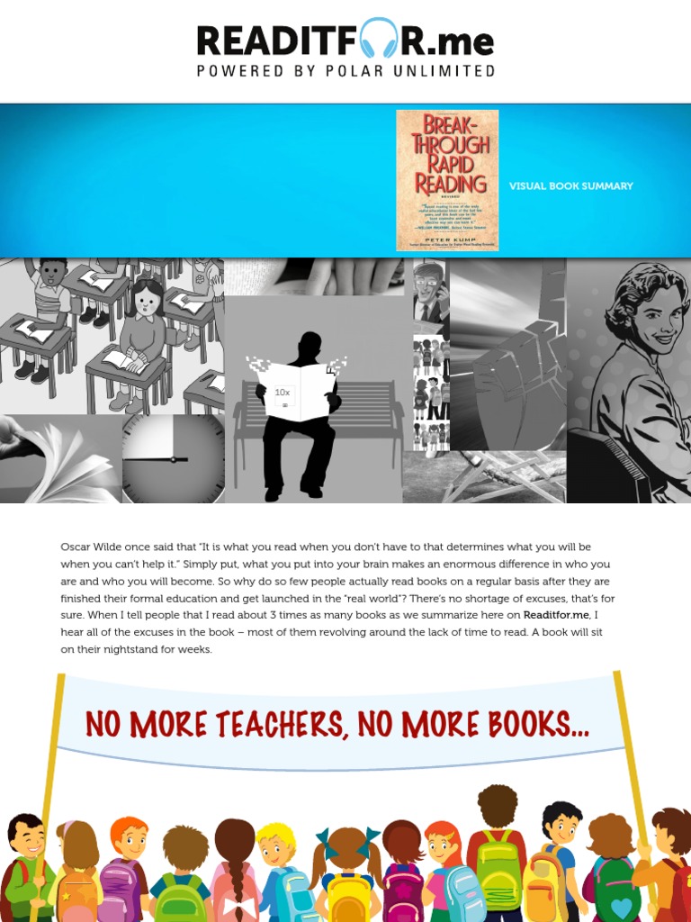 Mastering Speed Reading Techniques | PDF | Reading (Process) | Speed ...