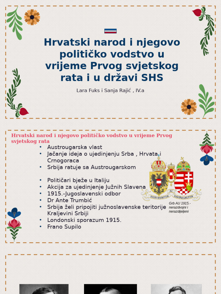Hrvatska Za Vrijeme 1 SVJ Rata I Shs | PDF