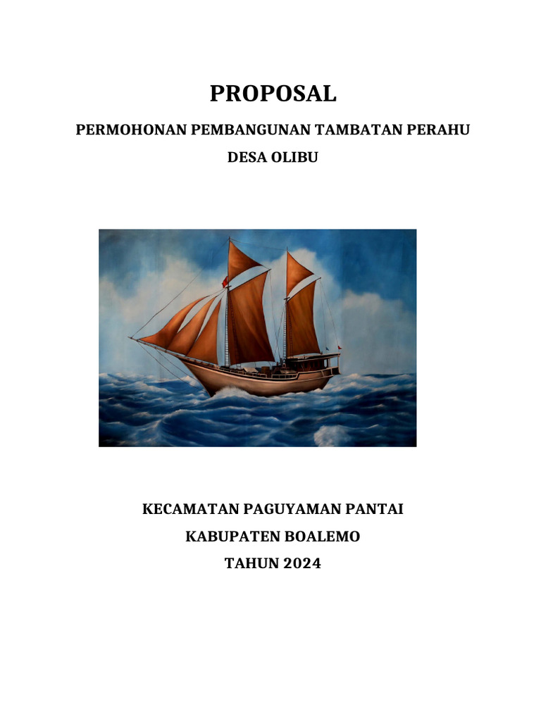 Proposal Tambatan Perahu | PDF
