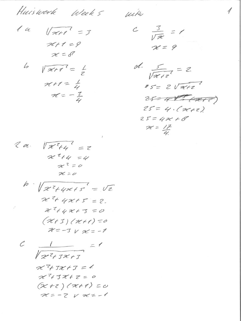 Week5 Huiswerk Uitw | PDF